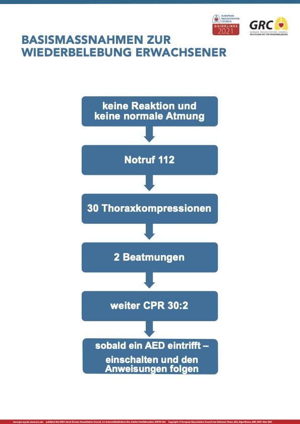 Ab sofort sind die neuen Poster zu den Reanimationsleitlinien 2021 ...